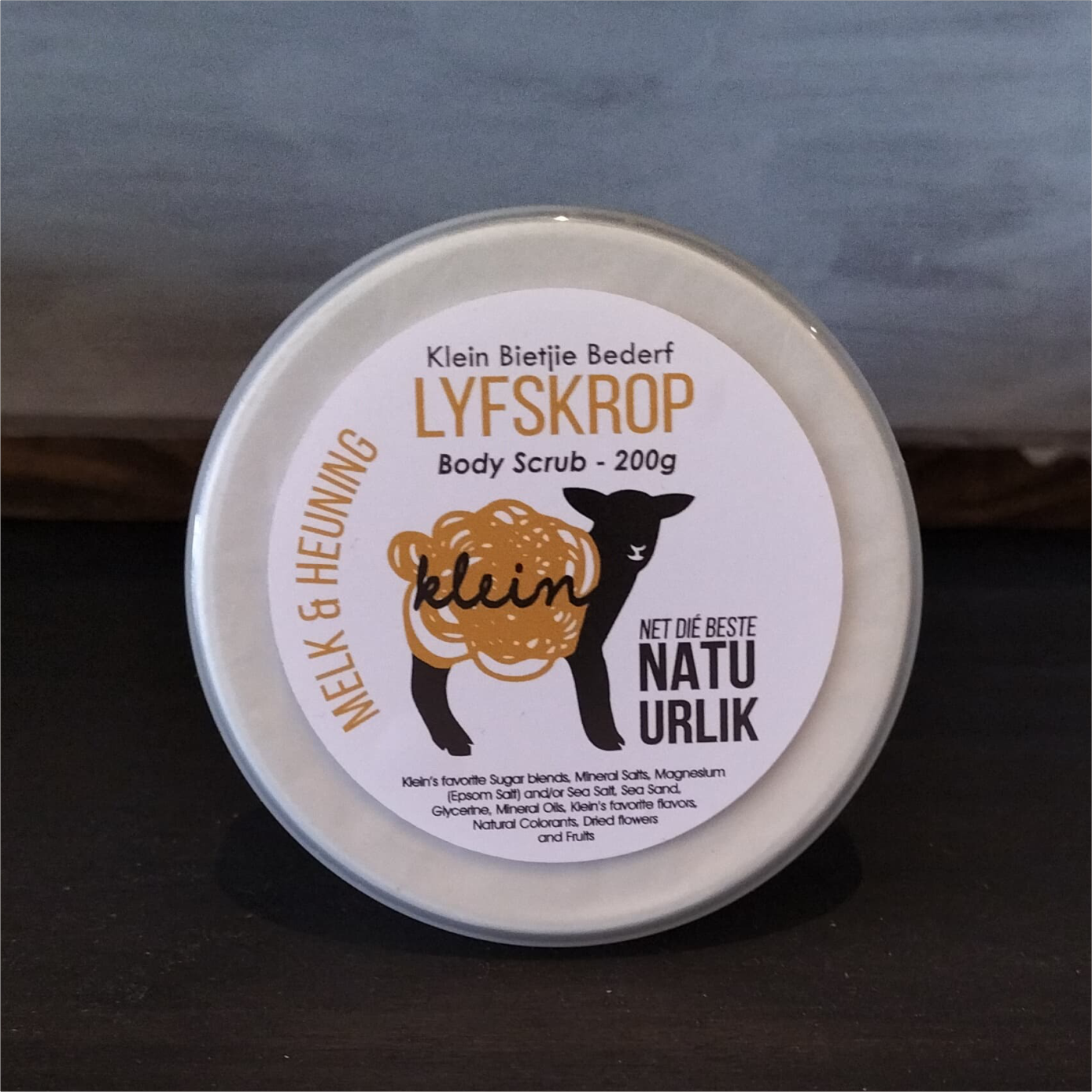 Lyfskrop 200g – Melk & Heuning - Klein