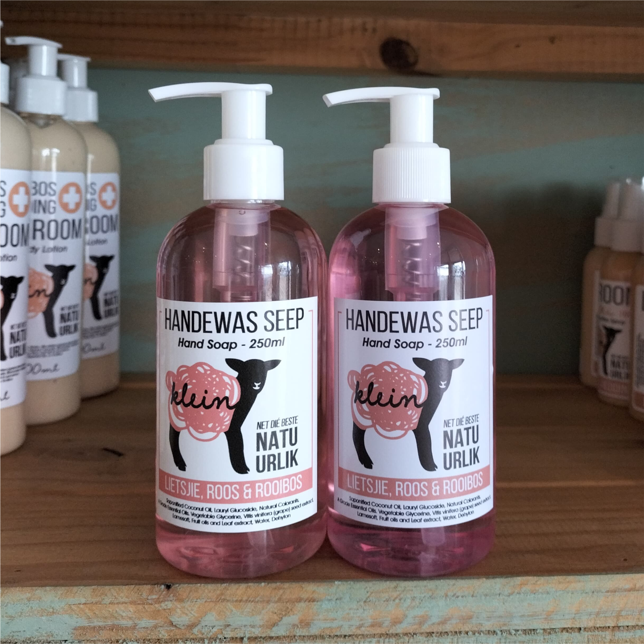 Handewas 250ml – Lietsjie, Roos & Rooibos - Klein Bederf