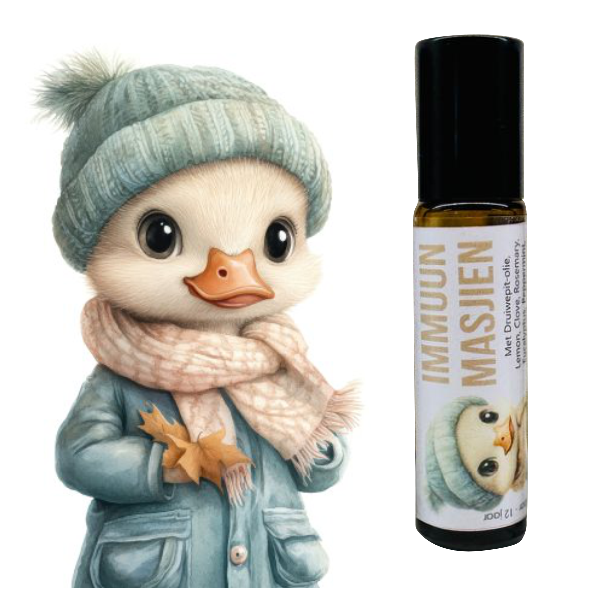 Essensiële Olie-Roller 10ml – Immuun Masjien - Klein Bederf